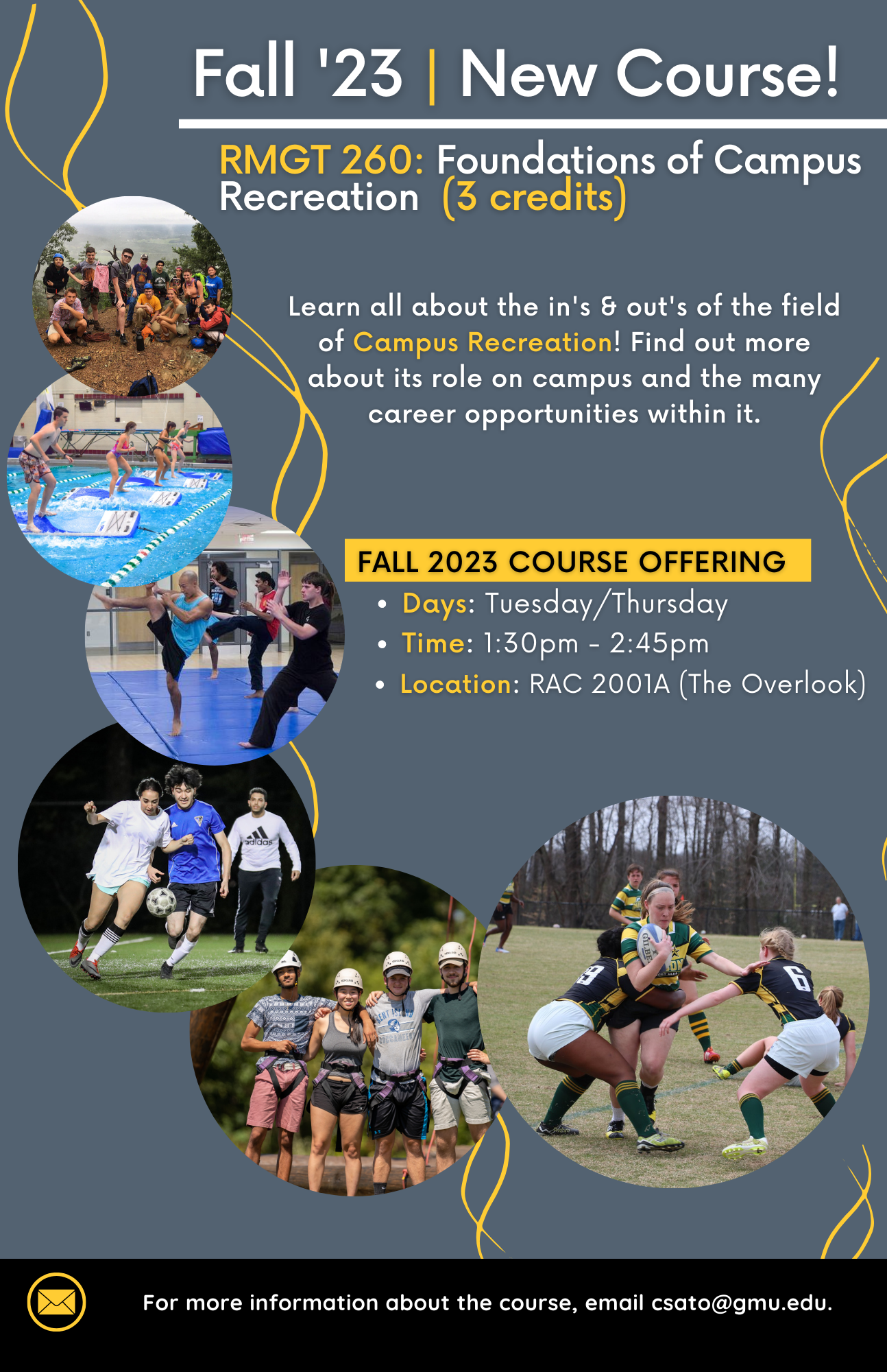 Sign up for our Rec class - RGMT 260 in the fall! - Mason Recreation