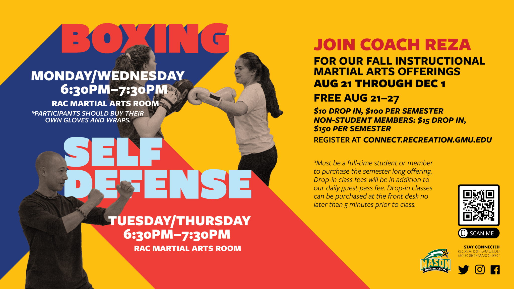 Empower yourself with Boxing & Self Defense! - Mason Recreation