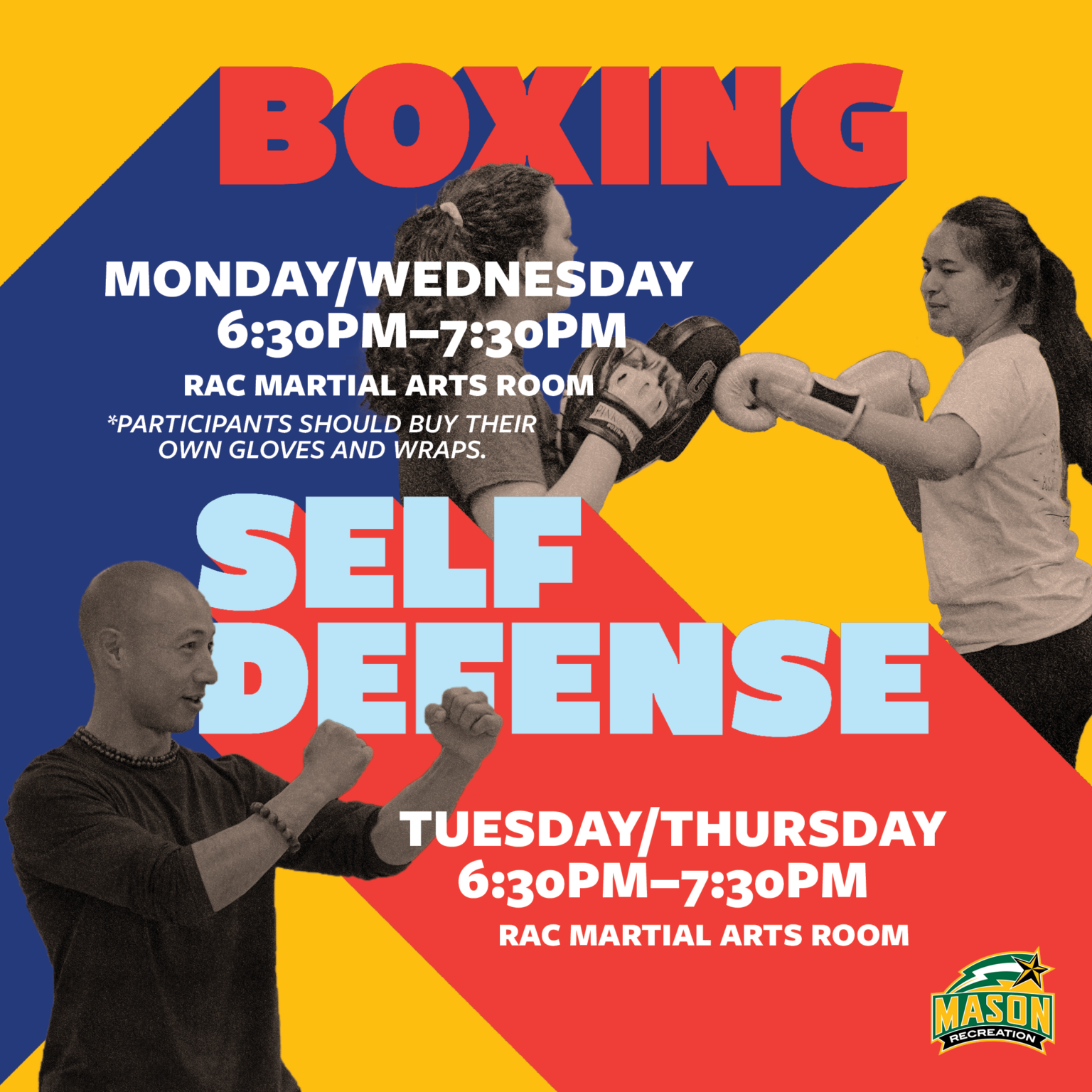 Empower yourself with Boxing & Self Defense! - Mason Recreation