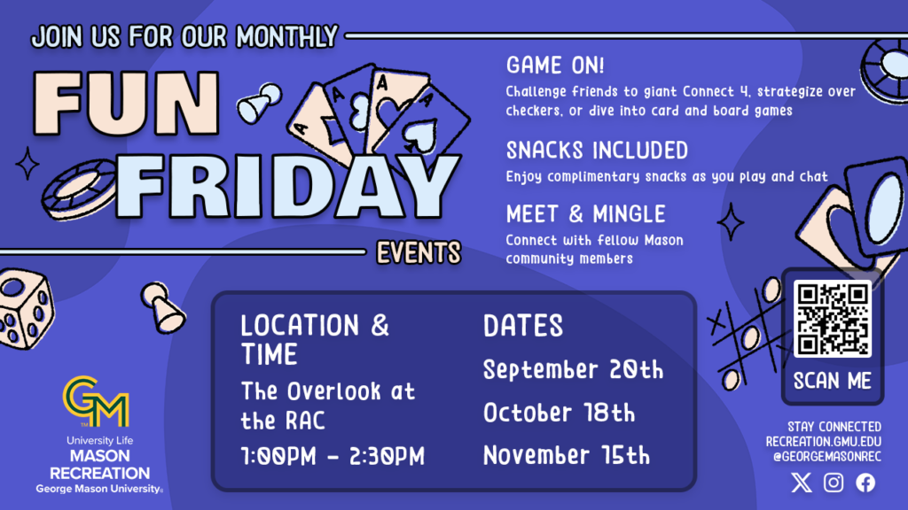 Fun Fridays are BACK at the RAC! - Mason Recreation
