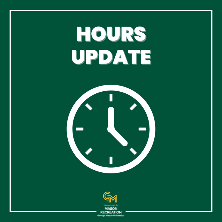 August 18 - 24 Altered Facility Hours - Mason Recreation