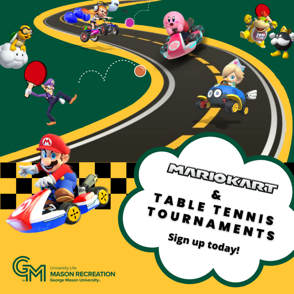 Join us for the Mario Kart and Table Tennis Tournaments - April 11 ...