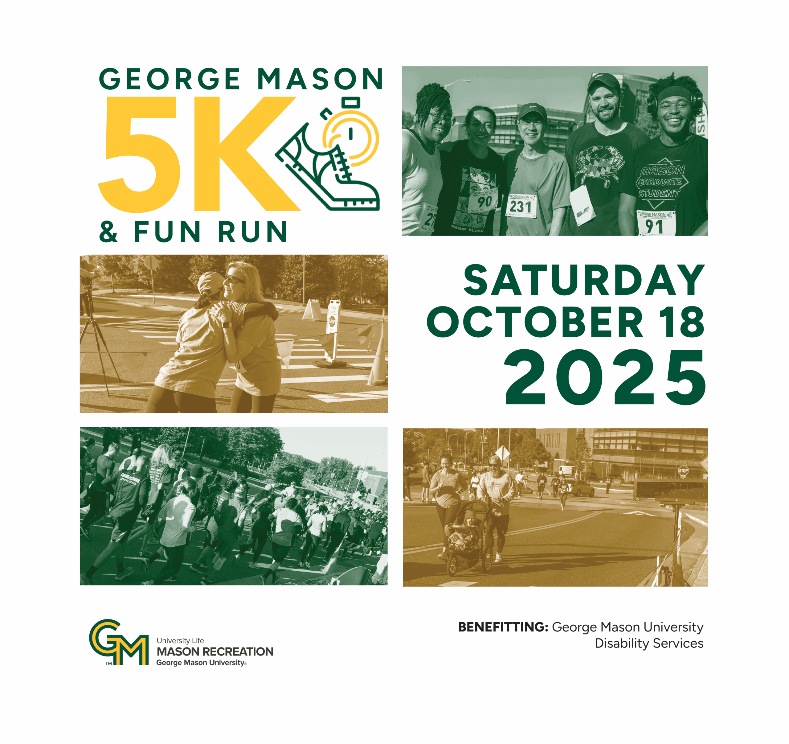 Register for the 2025 George Mason 5k - Mason Recreation