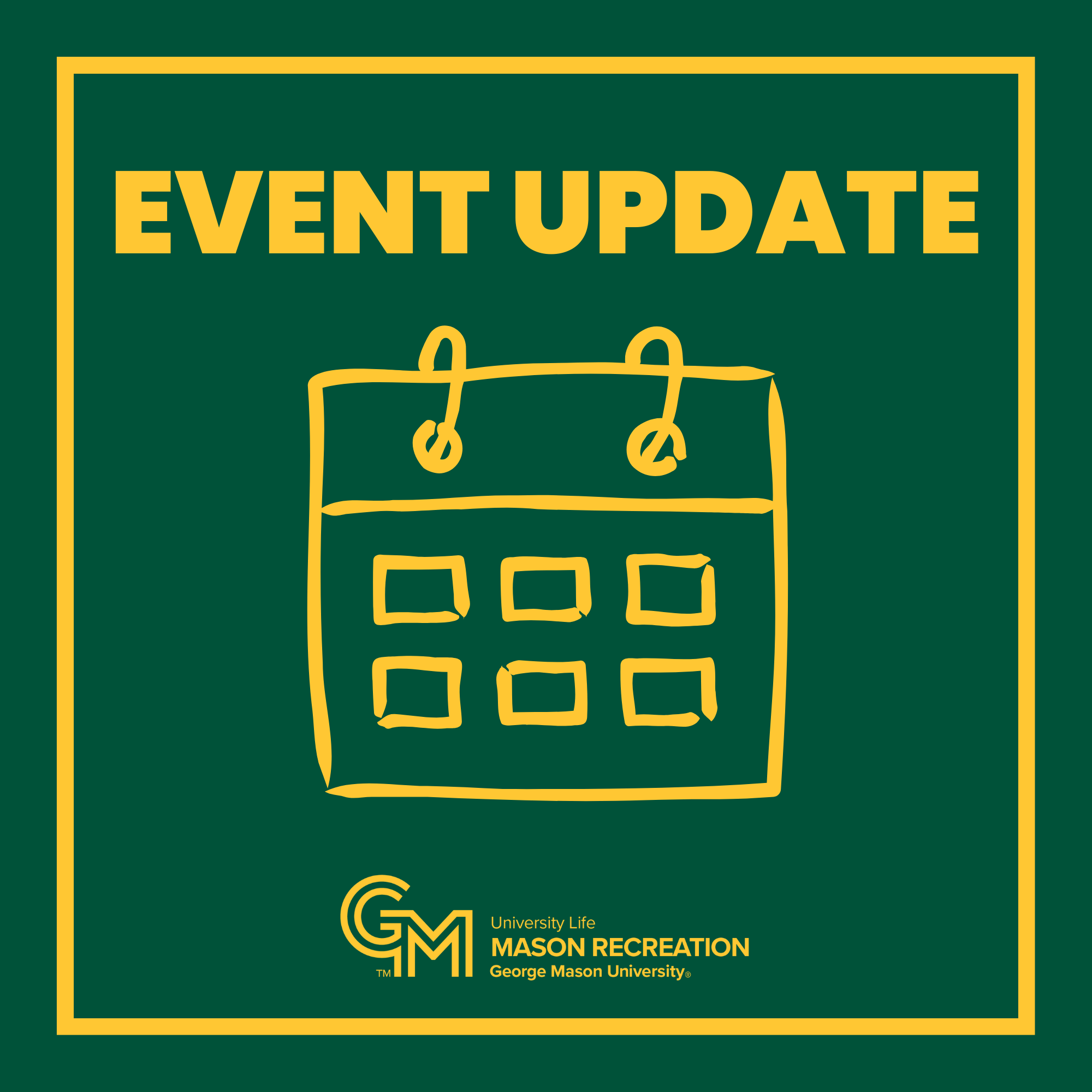 Hours Update Closure Notice Template-7 - Mason Recreation